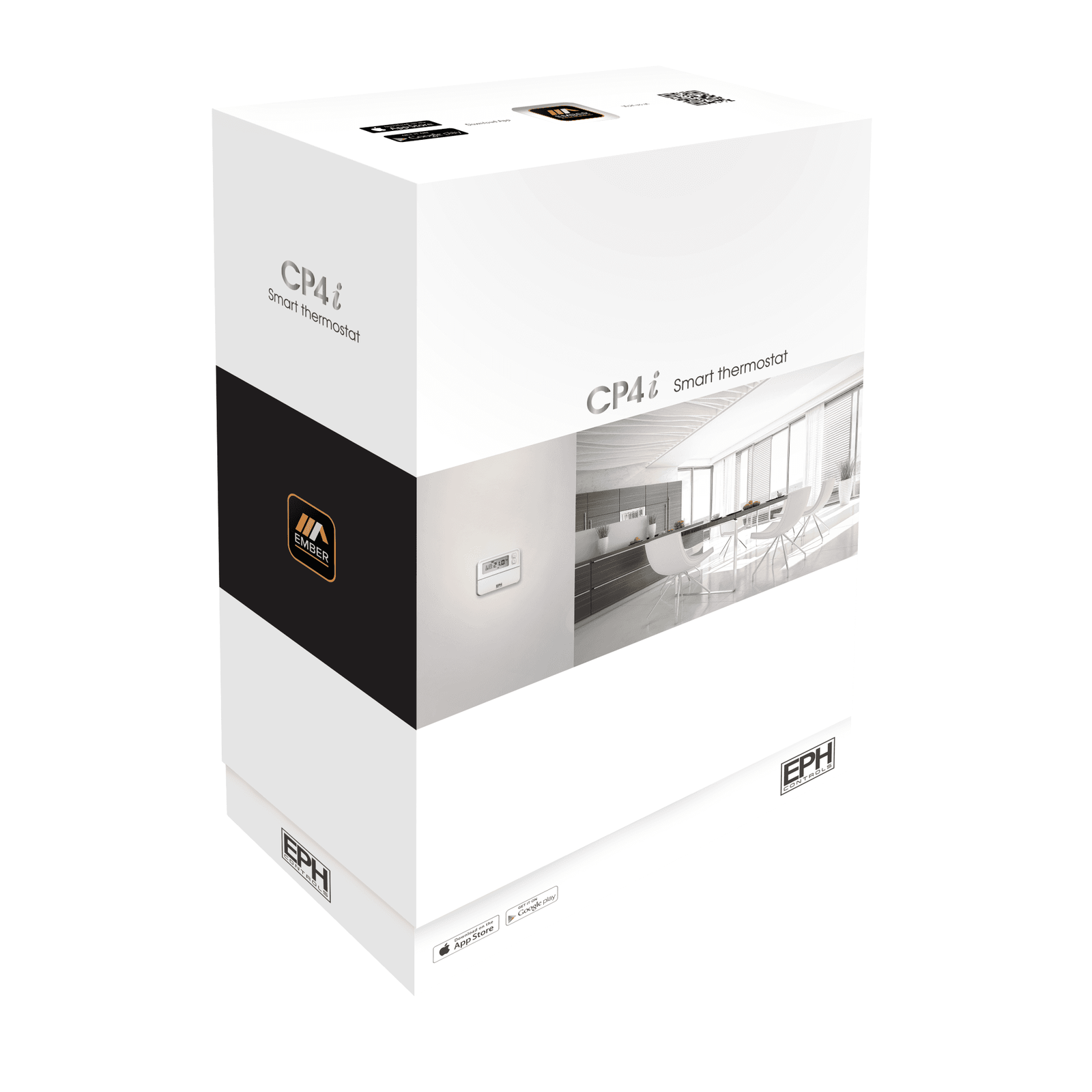 EPH COMBIPACK 4 Programmable Thermostat & GW03 Pack Smart Control Ember ...