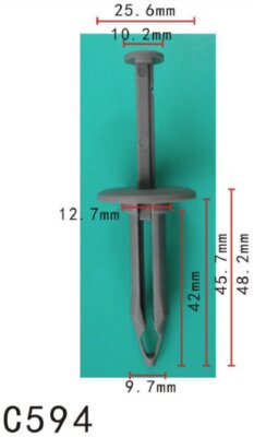 5Pcs Front License Plate Bracket Rivet Retainer Fit GM 15959832 25.4x41 ...