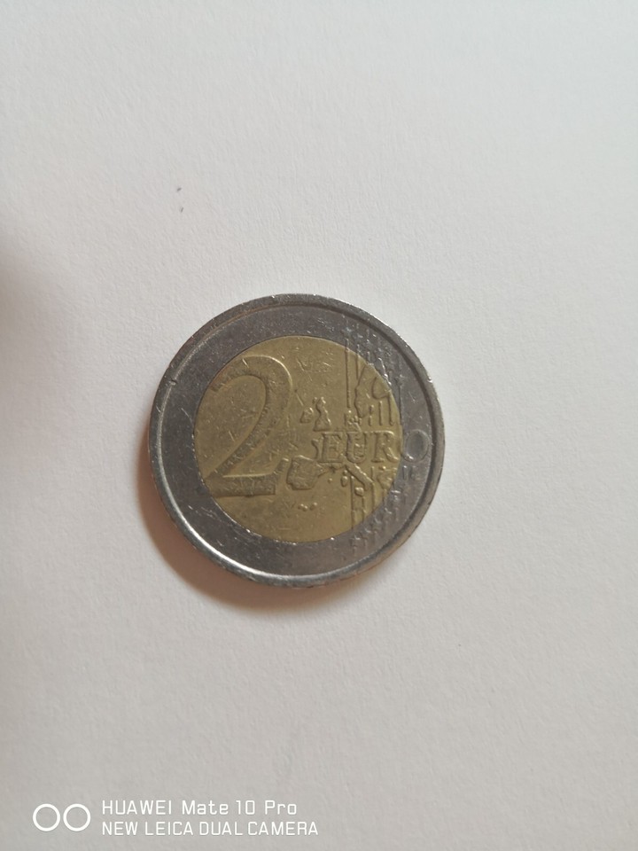 2002 Italian 2 Euro coin, limited edition rare, Dante Alighieri, good ...