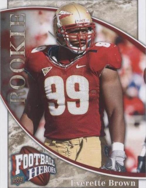 2009 Upper Deck Football Heroes - Rookie Everette Brown #135 (RC) for ...