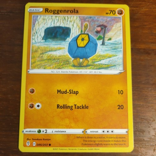 Roggenrola 086/203 Common | SWSH: Evolving Skies | Pokemon Card | eBay