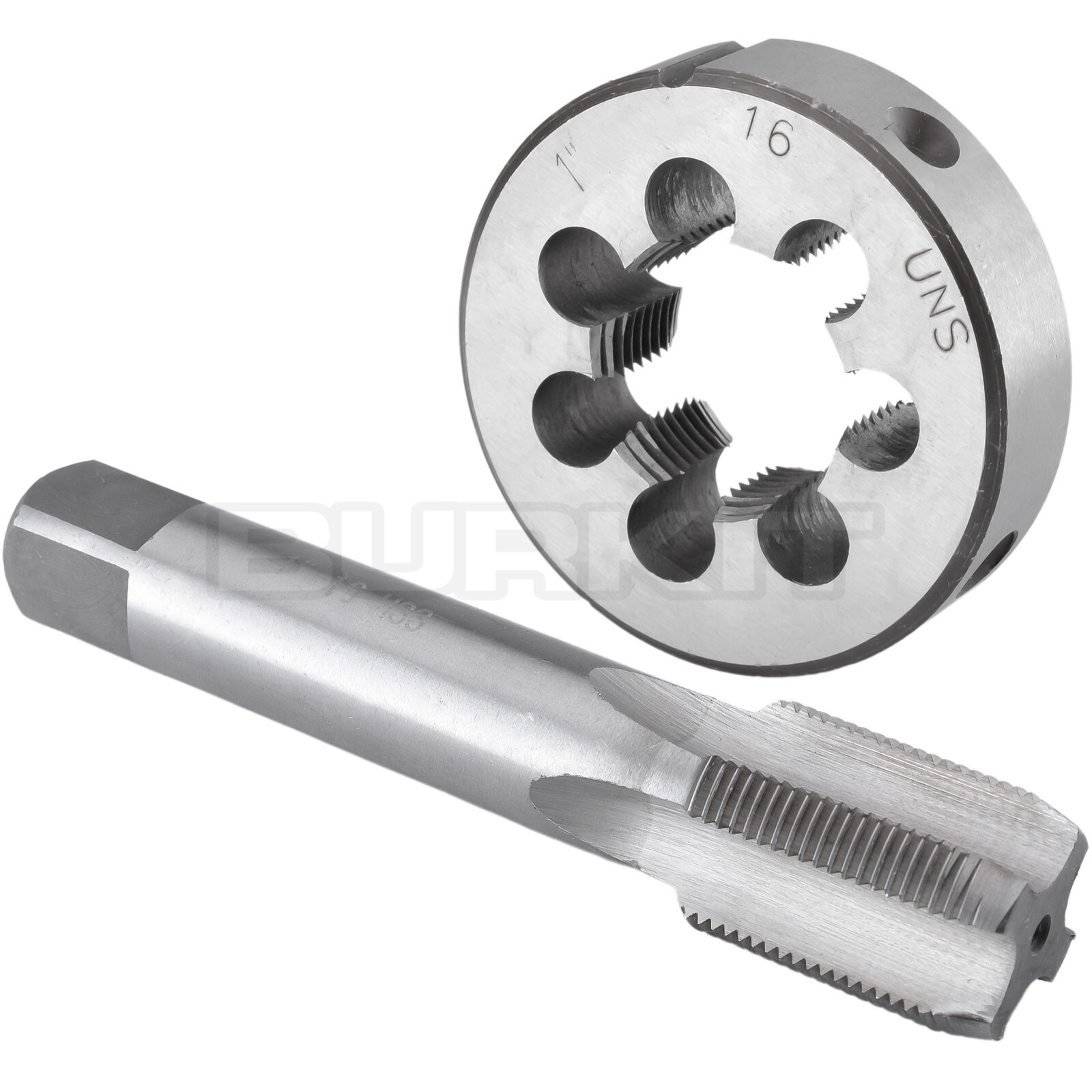 1"-16 UNS Tap and Die Set Right Hand, 1 x 16 UNS Thread Tap and Round ...