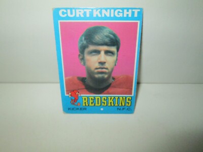 CURT KNIGHT 1971 Football Card Topps #237 Rookie Rc WASHINGTON REDKSINS Kick E- | eBay