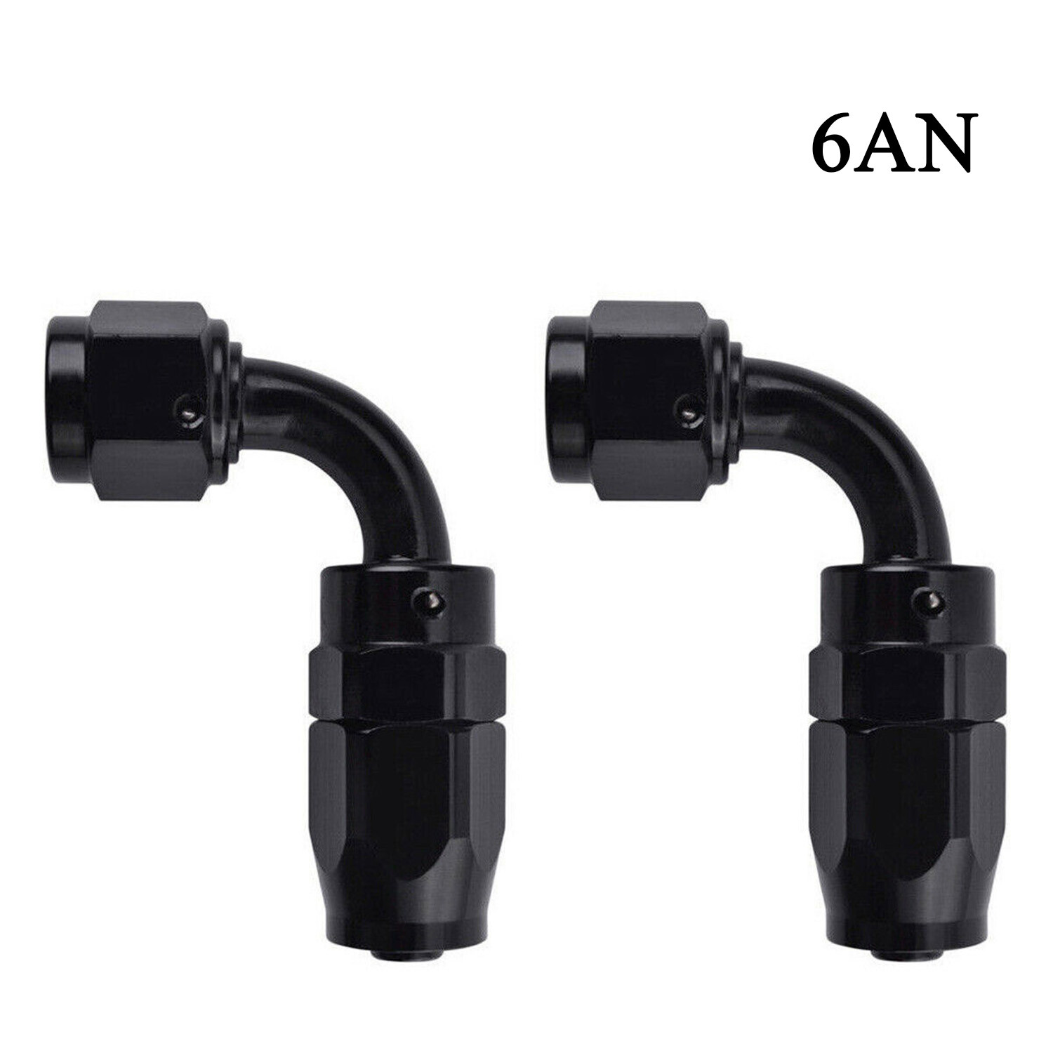 2Pcs 6AN 8AN 10AN Swivel Oil/Fuel/Air/Gas Line Hose End Fitting Elbow ...