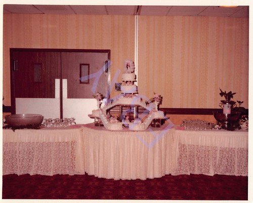 Original Photo 4x5 Wedding Reception Cake On Long Table H282 #58 | eBay