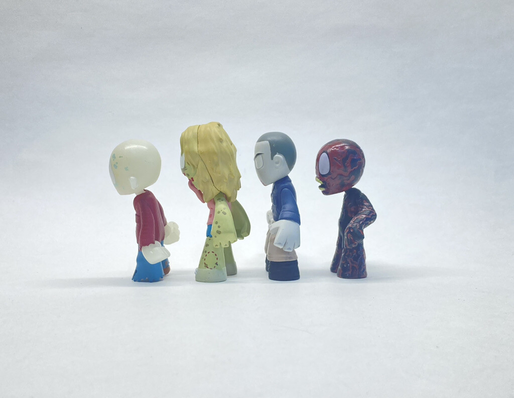Funko Mystery Minis The Walking Dead Zombies Lot Glow Dark Charred ...