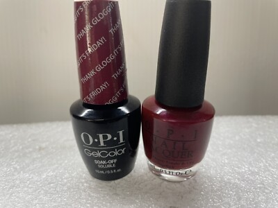 OPI GELCOLOR + MATCHING GEL POLISH THANK GLOGG IT'S FRIDAY! (GC N48 ...