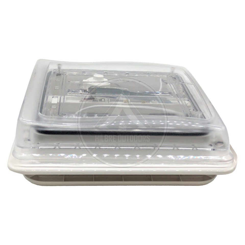 ADVENTURER FAN ROOF VENT CLEAR 280 X 280MM EXTRACTOR CAMPERVAN CARAVAN ...