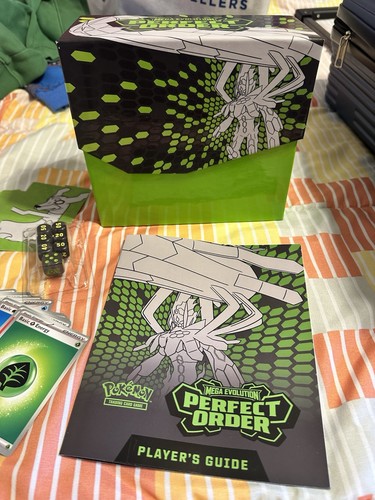 Pokémon TCG Mega Evolution Perfect Order Box Set Energy Cards, Dice ...