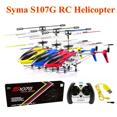 RC Syma S107G Helicopter 3.5CH Mini Aircraft Metal Remote Control GYRO ...