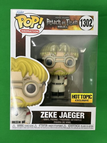Zeke Jaeger Funko Pop! #1302 AOT Hot Topic Exclusive W / Pop Protector | eBay