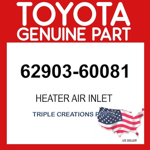 TOYOTA GENUINE 6290360081 DUCT SUB-ASSY, QUARTER VENTILATOR, RH 62903 ...