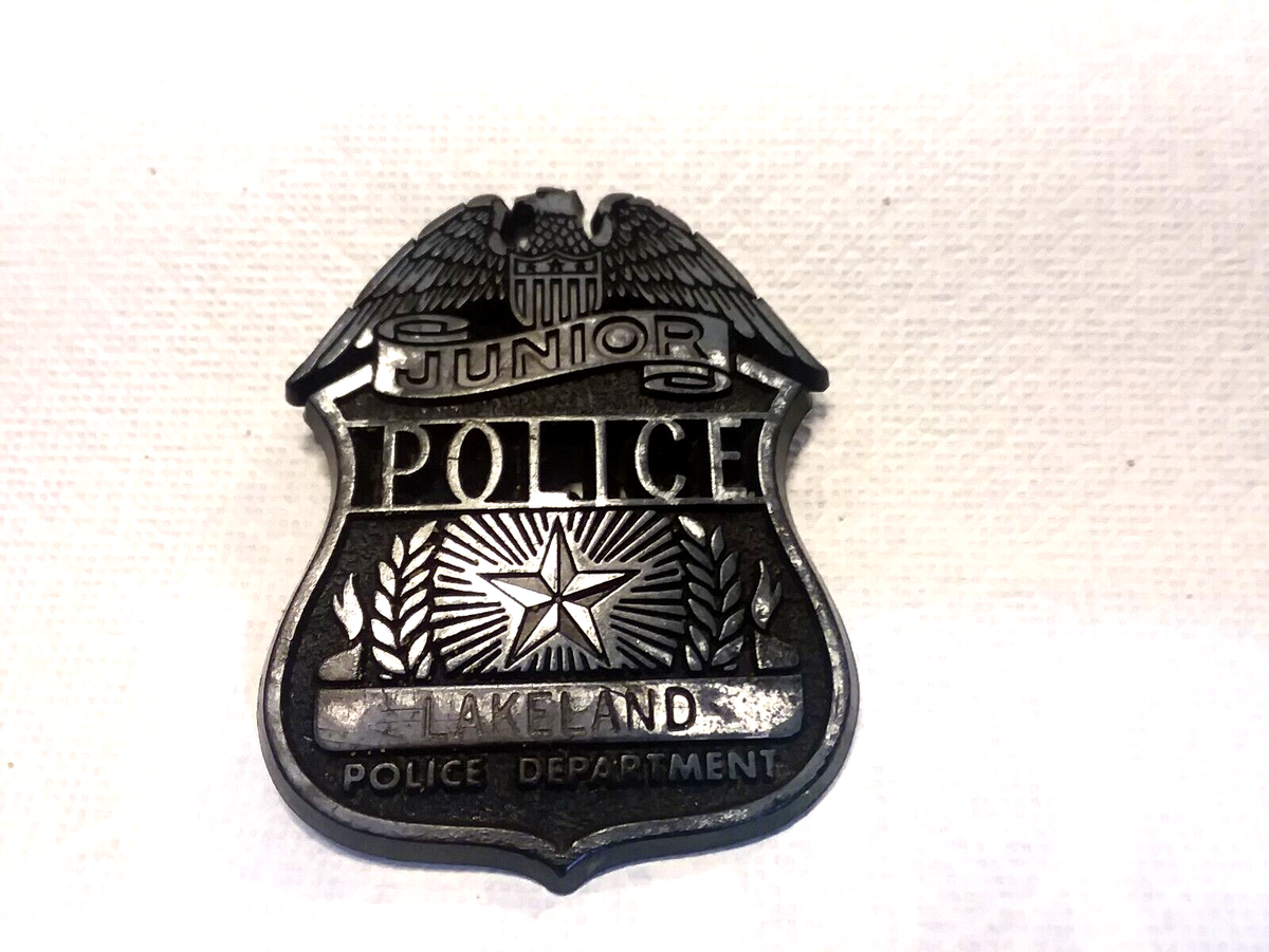 Junior Police Logo Police Badge Isolated Coloring Page For Kids