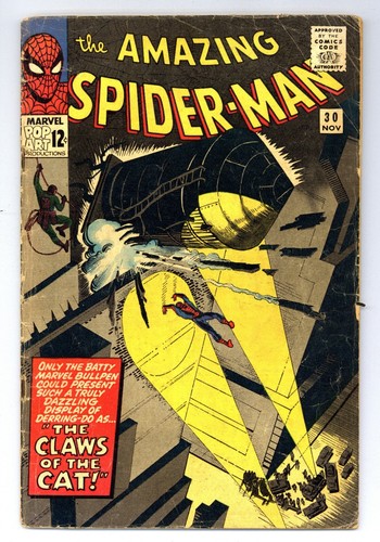 Amazing Spider-Man 30 (G) Cat! Master Planner (Doc Ock)! Ditko! 1965 ...