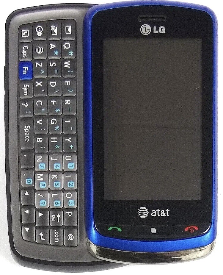 LG Xenon GR500 - Blue (AT&T) Cellular Phone Rare Cellular Slider ...