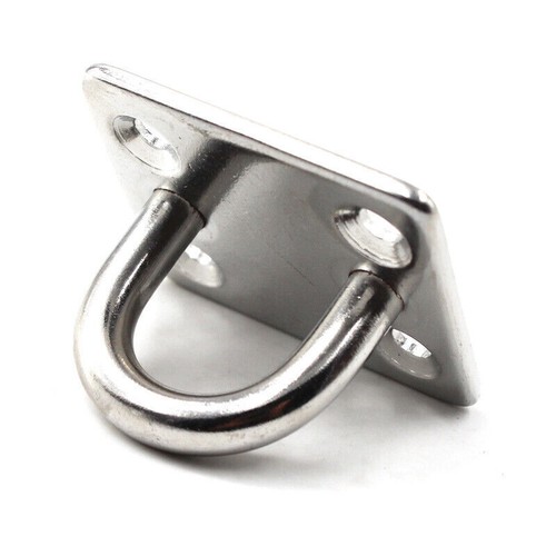 Heavy Duty Pad Eye Plate Staple Ring Hook Loop U-Shaped Sail Shade ...