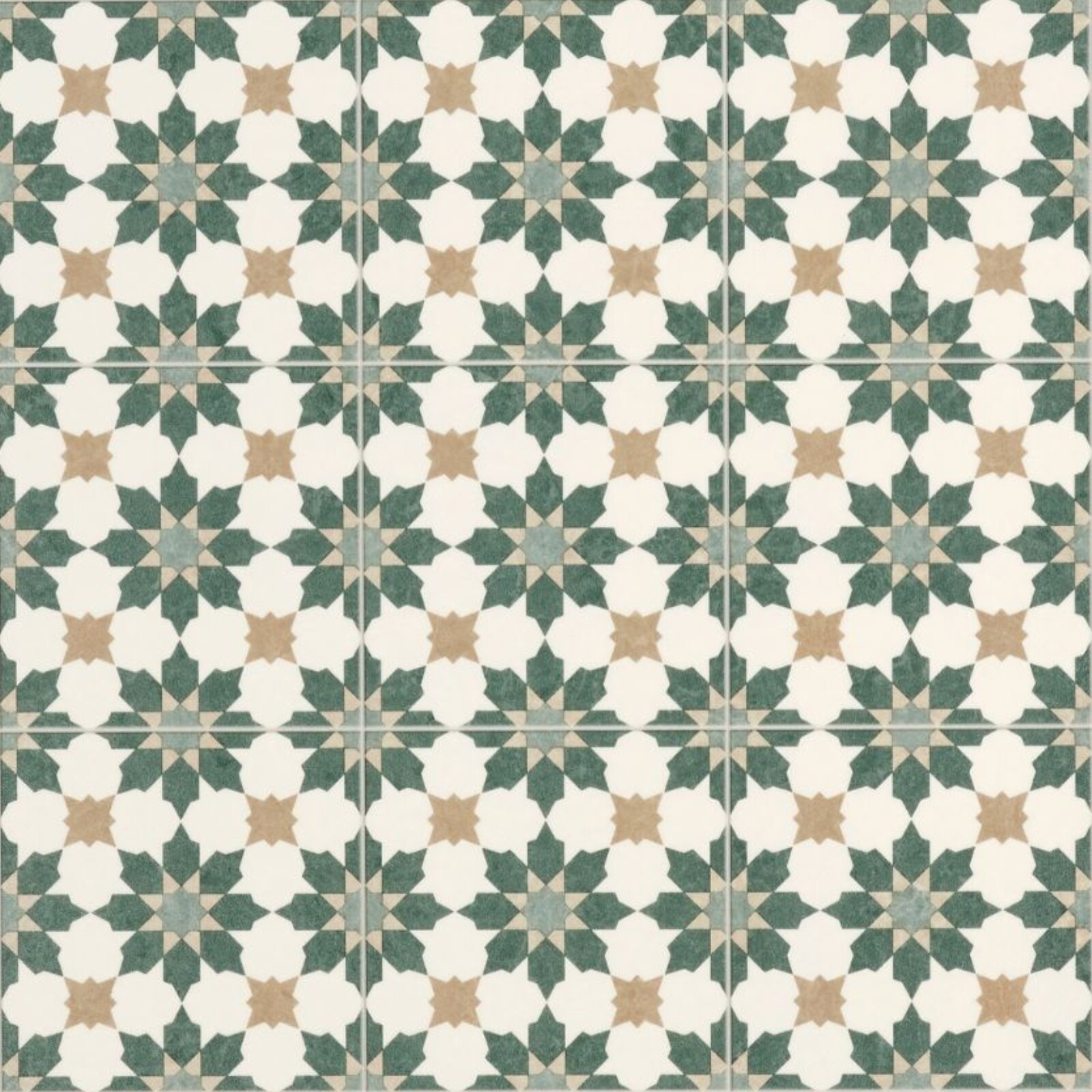 Green Tile Lino Flooring Morrocan Stone Effect Conservatory Bathroom ...