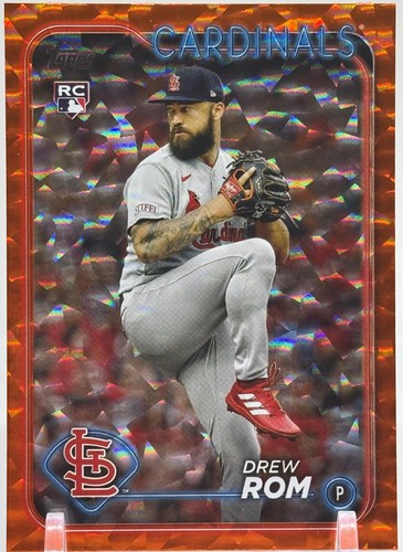2024 Topps Series 2 Drew Rom RC Orange Foil Parallel /299 #476 ...
