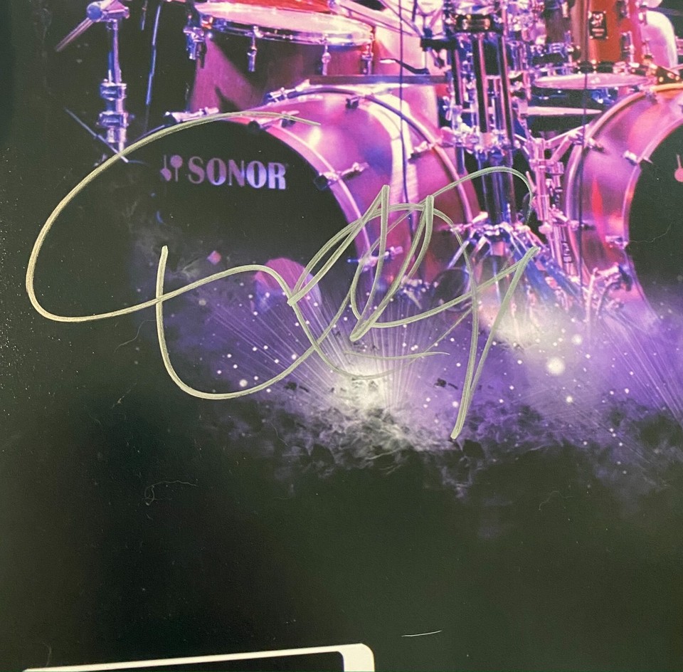 Danny Carey Tool Signed Autograph 11x14 Photo Drummer Tool Band Beckett ...