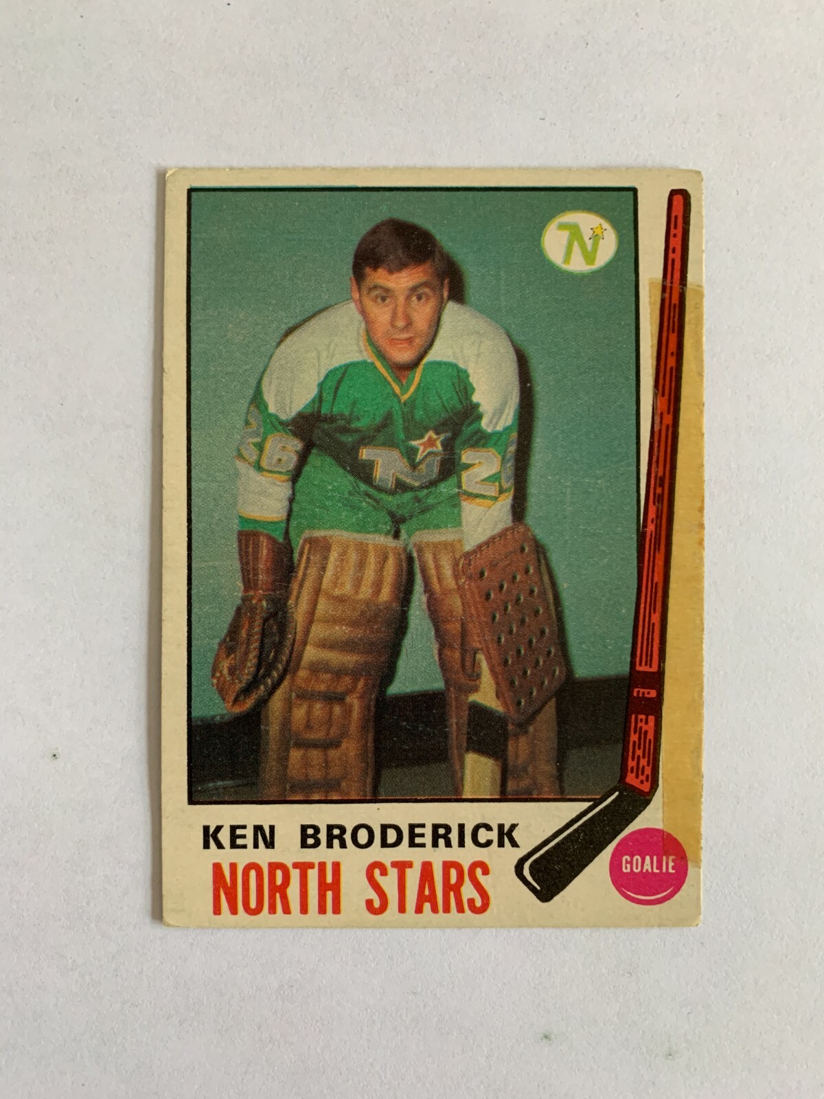 1969-70 O-Pee-Chee #197 Ken Broderick RC - Minnesota North Stars (inv.2 ...