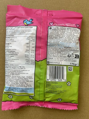Percy Pig Variety Assorted Mix 170g Packs Marks & Spencer M&S food Mix ...
