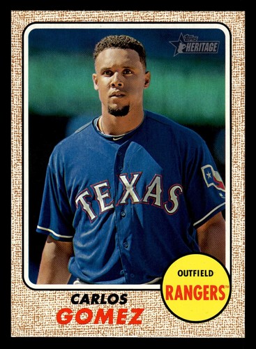 2017 Topps Heritage #335 Carlos Gomez Texas Rangers | eBay
