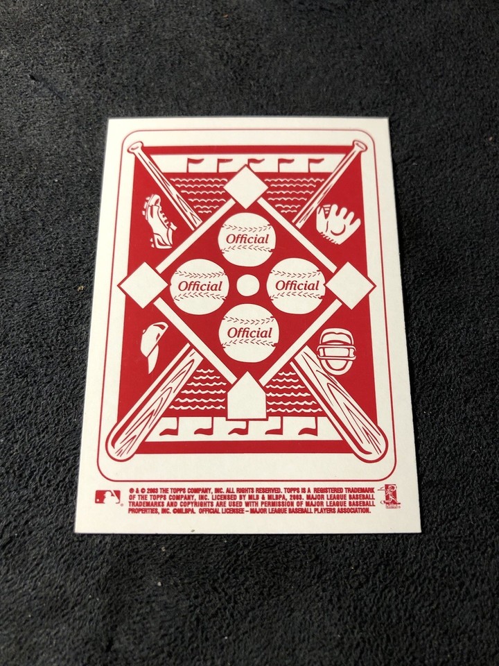 B51d 2003 Topps play card Carlos Delgado Toronto Blue Jays strike | eBay