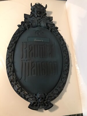 Disney Parks The Haunted Mansion Gate Plaque Sign Full Size Replica ...