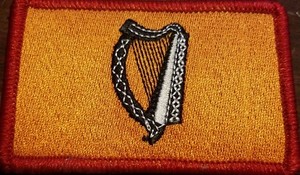 Ireland Irish The Harp Flag Patch Iron-On Travel Tactical Morale Emblem ...