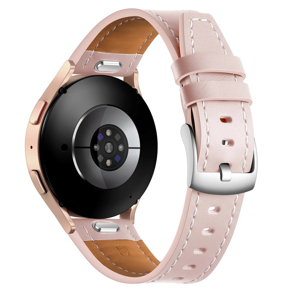 For Samsung Galaxy Watch 7 6 5 Pro 4 Quick Fit Leather Strap 18mm 20mm ...