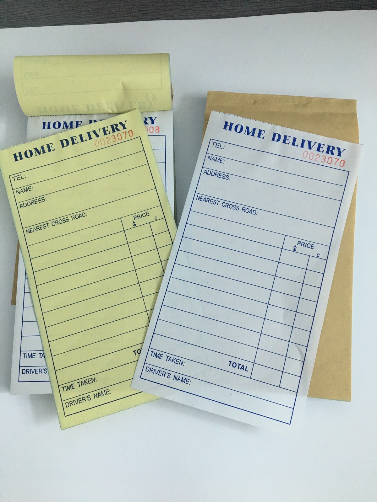 100 LARGE DELIVERY Docket Books. Carbonless Duplicate Special Offer IN ...