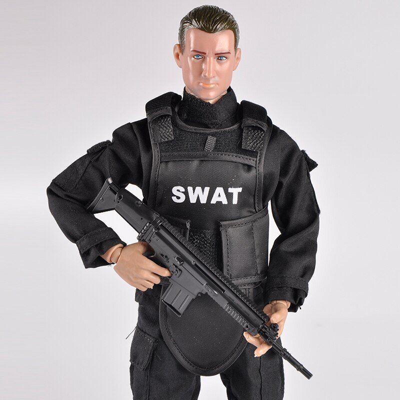12" 1/6 Military Soldier SWAT Action Figure Model Uniform Military Army ...