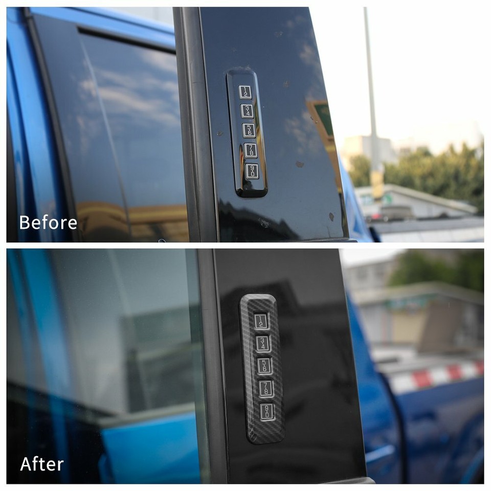 17-22 Ford F250 F350 Molded Carbon Fiber Keyless Entry Keypad Cover ...