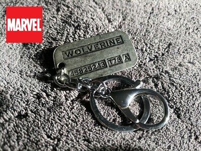 Wolverine Logan dog tag keychain X-MEN Full metal Comic Collectible ...