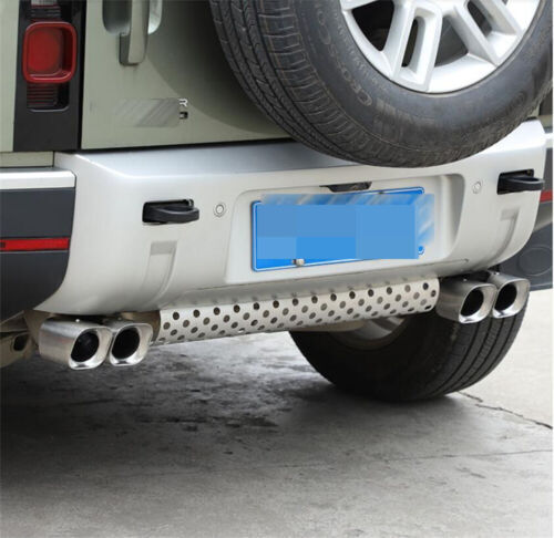 For 2020-2022 Land Rover Defender 90 110 Silver Rear Exhaust Muffler ...