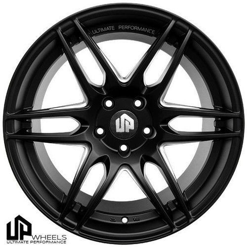 19" 5x114.3 5x114 WHEEL RIM SET 19x9.5 BLACK MILLED ET25 G35 350z Q45 ...