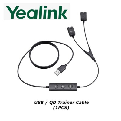 1 Yealink USB QD Trainer Cable Training for YHS Headsets 1300084 | eBay