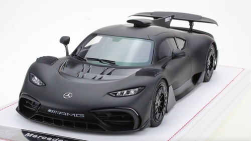 1/18 Ivy Models Mercedes Benz AMG Uno In Pelle Nera Opaca Base Ultimo ...
