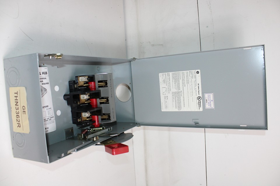 GE NNB THN3362R Safety Switches THN 3P 60A 600V 50/60Hz 3Ph Non Fusible ...