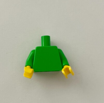 Lego Bright Green Torso Plain / Bright Green Arms / Yellow Hands 45345 ...