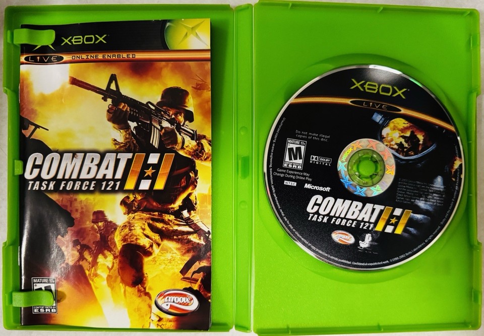 Combat Task Force 121 Original Xbox Complete CIB w/ Manual Tested ...