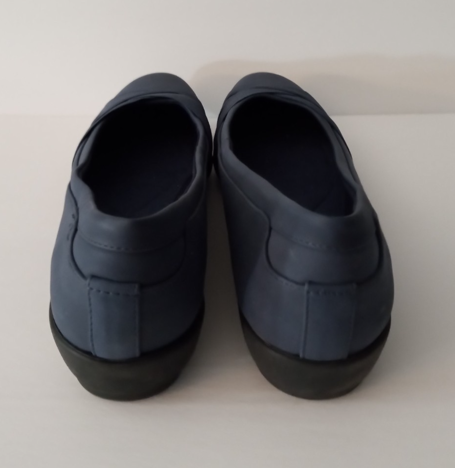 NEW WOMEN'S SIZE 11M EASY SPIRIT NAVY BLUE ACASIA SLIP ON BALLET FLATS ...