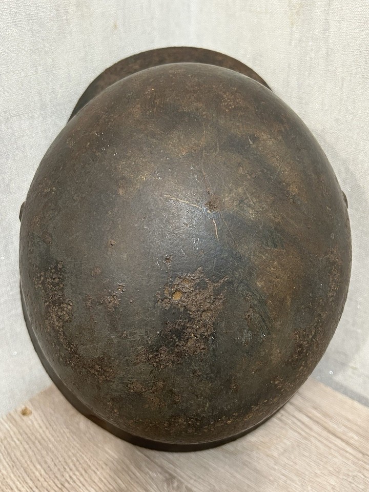 German Helmet M35 WW2 without restoration (original paint) WWII size 62 ...