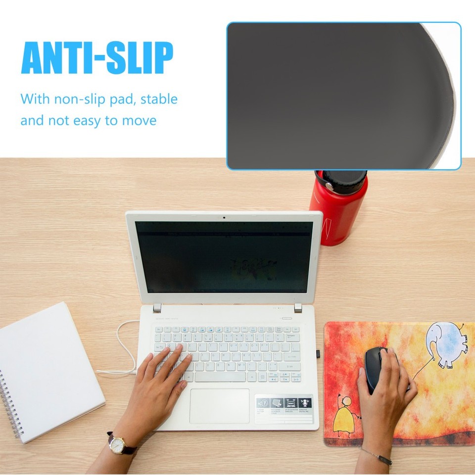 Mouse Pad Cartoon Pattern Rectangle Mouse Mat Anti-skid Computer Mouse ...