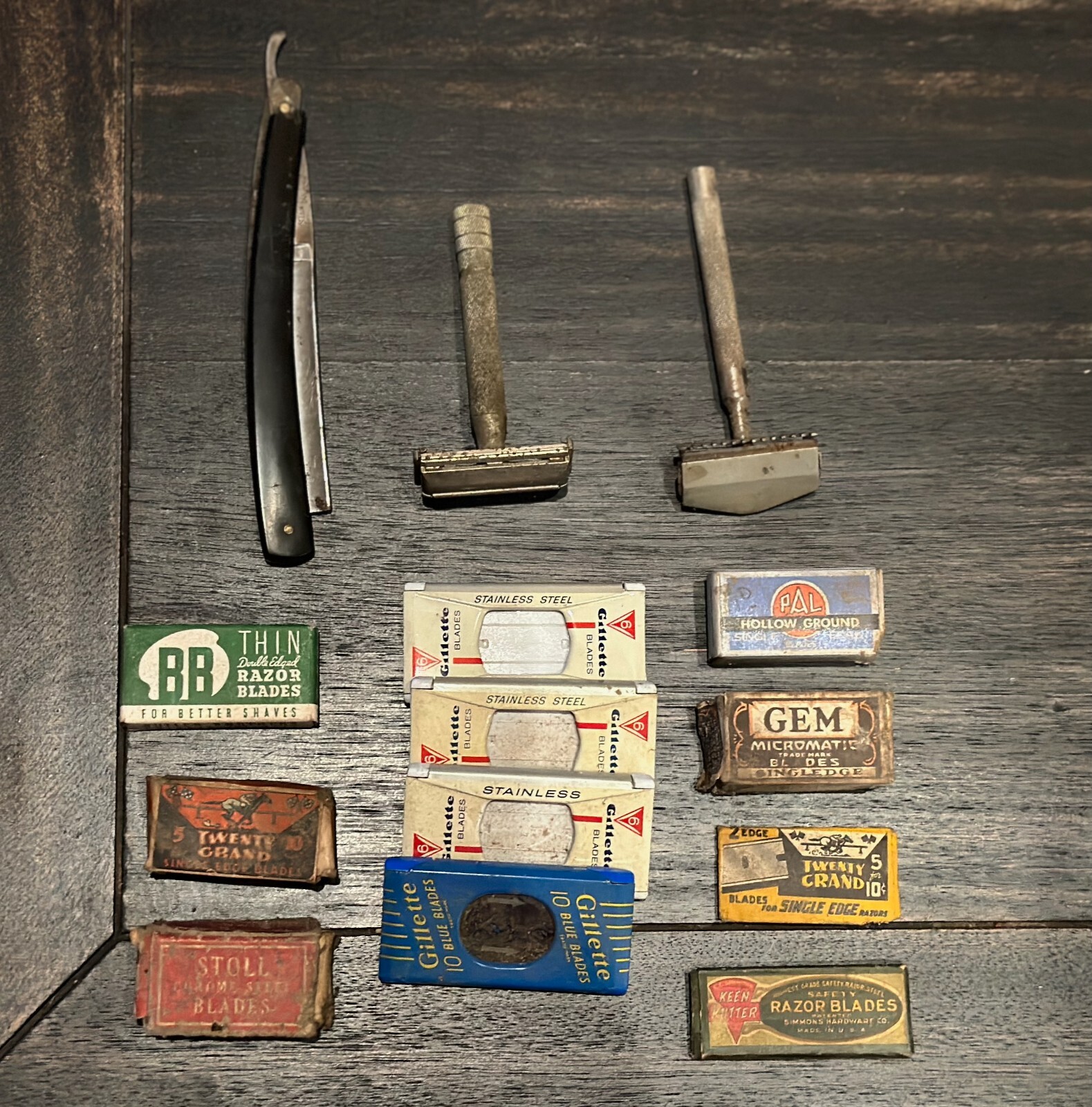 LOT VINTAGE ADVERTISING Razor Blades Pal Gem Keen Kutter Gillette ...