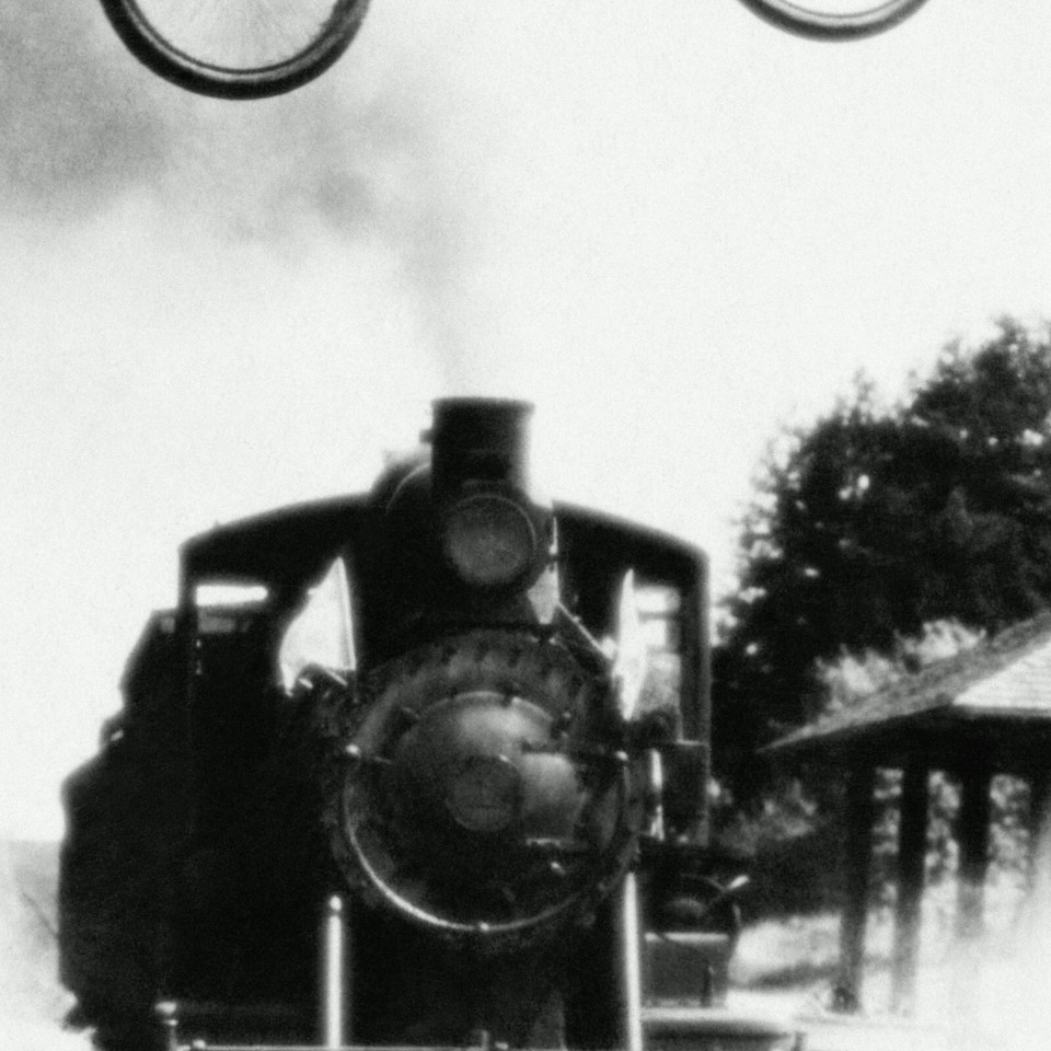 Motorcycle Jumping Train Photo Poster Print, Vintage Biker Gift ...