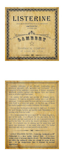 Listerine Label