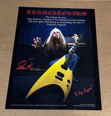 GARY KRAMER ORIGINAL GUITARS - 2008 Print Advertisement | eBay