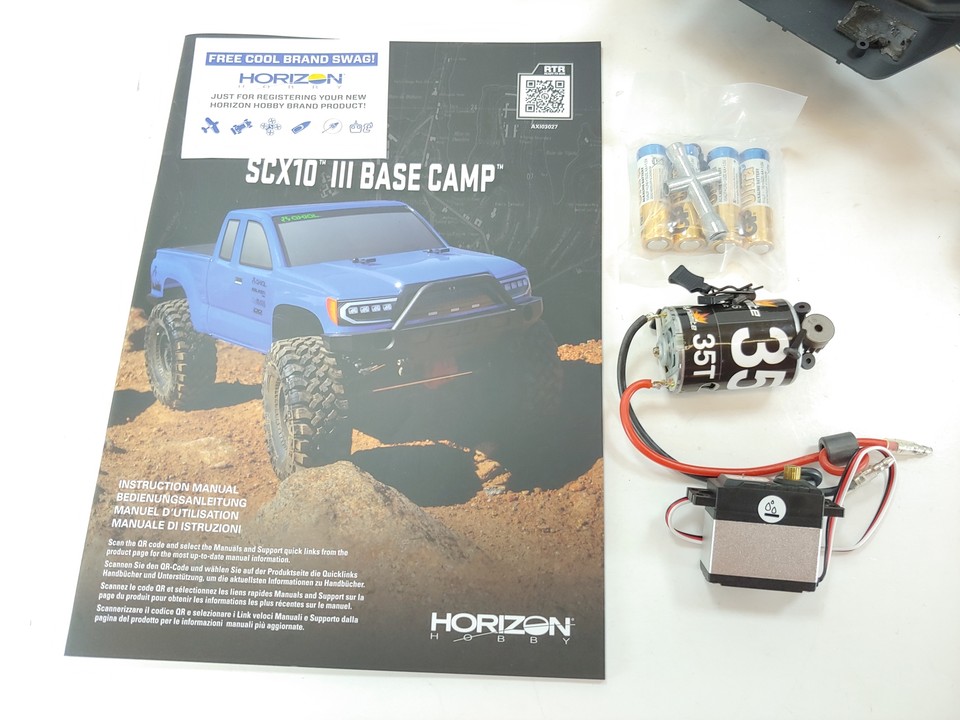 NEW AXIAL SCX10 III BASE CAMP 1/10 4WD RC CRAWLER ROLLER SLIDER w ...
