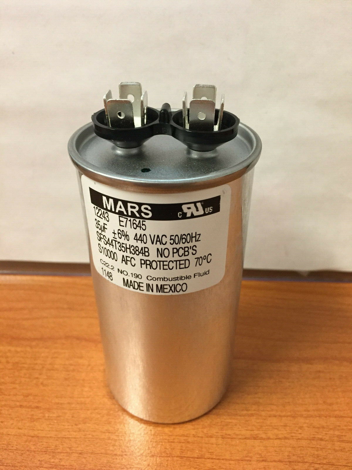 Mars Round Motor Run Capacitor 35 MFD 440/370 Vac 12243 (201017) | eBay